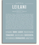 Leilani Personalized Name Meaning Art Prints – Name Stories