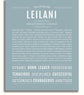 Leilani Personalized Name Meaning Art Prints – Name Stories