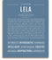 Lela Personalized Name Meaning Art Prints – Name Stories