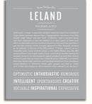Leland | Name Art Print – Name Stories