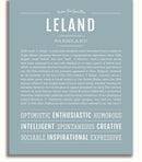 Leland | Name Art Print – Name Stories