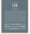 Len | Name Art Print – Name Stories