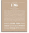 Lena | Name Art Print – Name Stories