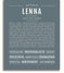 Lenna Personalized Name Meaning Art Prints – Name Stories