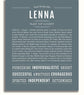 Lenna | Name Art Print – Name Stories