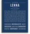 Lenna | Name Art Print – Name Stories
