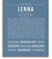 Lenna Personalized Name Meaning Art Prints – Name Stories