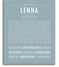 Lenna | Name Art Print – Name Stories