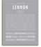 Lennon (female) | Name Art Print – Name Stories