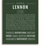 Lennon (female) | Name Art Print – Name Stories