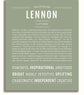 Lennon (female) | Name Art Print – Name Stories