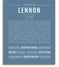 Lennon Personalized Name Meaning Art Prints – Name Stories