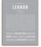 Lennon Personalized Name Meaning Art Prints – Name Stories
