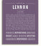 Lennon Personalized Name Meaning Art Prints – Name Stories