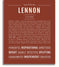 Lennon Personalized Name Meaning Art Prints – Name Stories