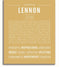Lennon Personalized Name Meaning Art Prints – Name Stories