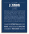 Lennon Personalized Name Meaning Art Prints – Name Stories