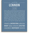 Lennon Personalized Name Meaning Art Prints – Name Stories