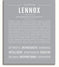 Lennox (female) | Name Art Print – Name Stories