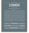 Lennox Personalized Name Meaning Art Prints – Name Stories