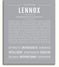 Lennox (male) | Name Art Print – Name Stories