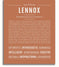 Lennox Personalized Name Meaning Art Prints – Name Stories