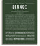 Lennox Personalized Name Meaning Art Prints – Name Stories