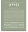 Lennox Personalized Name Meaning Art Prints – Name Stories