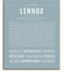 Lennox (male) | Name Art Print – Name Stories