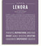 Lenora | Name Art Print – Name Stories
