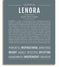 Lenora | Name Art Print – Name Stories