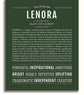 Lenora Personalized Name Meaning Art Prints – Name Stories
