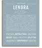 Lenora | Name Art Print – Name Stories