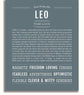 Leo Personalized Name Meaning Art Prints – Name Stories