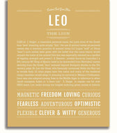 Leo | Name Art Print – Name Stories