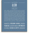 Leo | Name Art Print – Name Stories
