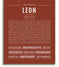 Leon | Name Art Print – Name Stories