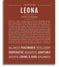 Leona | Name Art Print – Name Stories