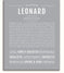 Leonard | Name Art Print – Name Stories