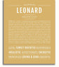 Leonard | Name Art Print – Name Stories