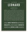 Leonard | Name Art Print – Name Stories