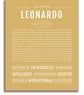 Leonardo | Name Art Print – Name Stories
