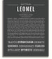 Leonel | Name Art Print - Personalized Custom Gifts – Name Stories