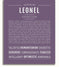 Leonel | Name Art Print - Personalized Custom Gifts – Name Stories