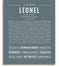 Leonel Personalized Name Meaning Art Prints – Name Stories