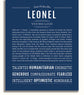 Leonel | Name Art Print - Personalized Custom Gifts – Name Stories