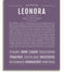 Leonora | Name Art Print – Name Stories
