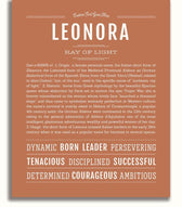 Leonora | Name Art Print – Name Stories