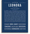 Leonora | Name Art Print – Name Stories