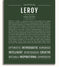 Leroy | Name Art Print – Name Stories